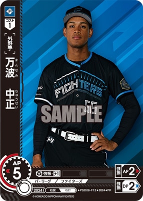 PSD06-F12 万波 中正 PR | 選手カード | ドリームオーダー専門店フルアヘッド