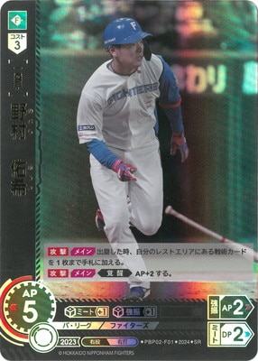 PBP02-F01 野村 佑希 SR | パ・リーグ ブースターパック 2024 Vol.2 | ドリームオーダー専門店フルアヘッド