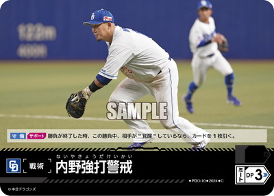 【キズ格安】【CBP03】PDO-10 内野強打警戒【中日ドラゴンズ】 C | キズ格安 | ドリームオーダー専門店フルアヘッド