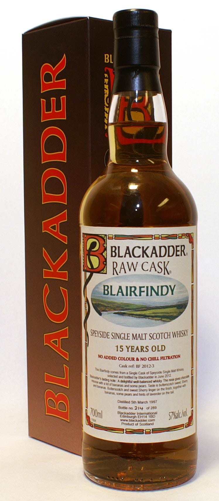 BLACKADDER RAW CASK BLAIRFINDY 1997 15yo Cask ref: 2013-3 57% | ブラックアダー ...