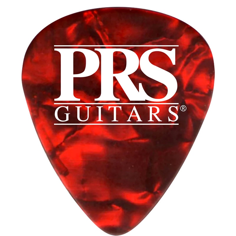 PRS Red Tortoise Celluloid Pick 12-Pack MEDIUM ピック〈Paul Reed Smith ...