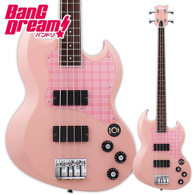 ESP×バンドリ ! コラボレーション Rimi Ushigome Signature Model BanG Dream! VIPER BASS Rimi ( Rimi Pink ...