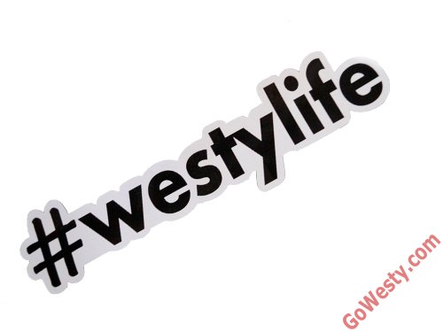 GOWESTY #westylife Sticker（ウエスティーライフ）ステッカー | アクセサリー,ステッカー | VWパーツ&アウトドア ...
