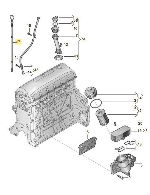 【純正品】 エンジオイルレベルゲージ T5 前期（05～09年） | VWパーツ/VWアクセサリー,T5・T6・T6.1・T7 トランスポーター/カラベル/カリフォルニア,エンジンパーツ ...