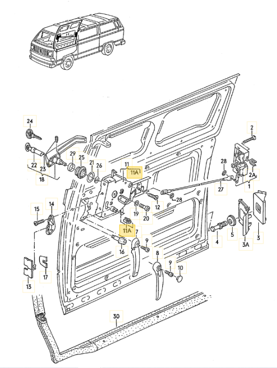 【純正品】ドアロック用クリップ T3 /T4 | VWパーツ/VWアクセサリー,T3ヴァナゴン/カラベル | VWパーツ&アウトドア | GAKUYAオンラインショップ
