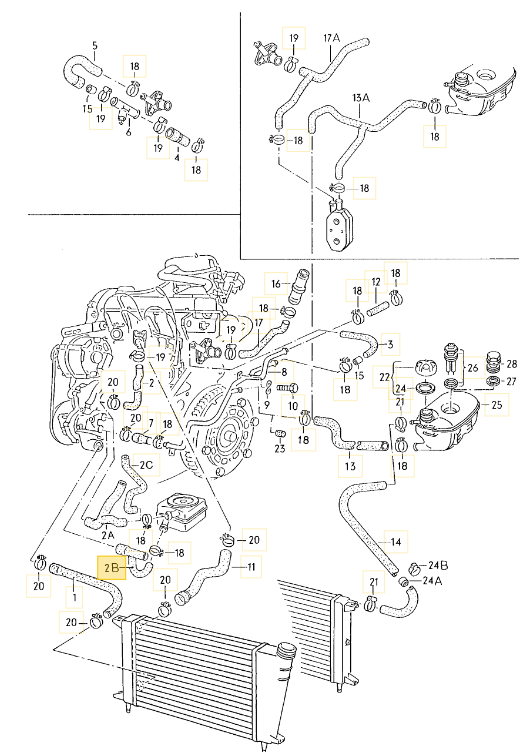 MEYLE ウォーターホース 「152HK」 Golf1 Cabriolet（ゴルフ1カブリオレ） | VWパーツ/VWアクセサリー,ゴルフシリーズ/カブリオレ （Mk1.2～）,冷却 ...