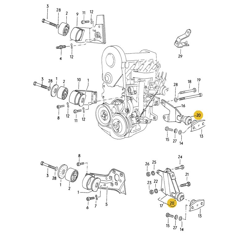 【取寄商品】【純正品】エンジンマウント Golf（75～93年） | VWパーツ/VWアクセサリー,ゴルフシリーズ/カブリオレ （Mk1.2 ...