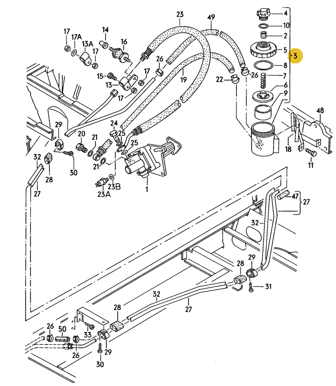 【純正品】 パワーステアリングリザーバータンク T3 VANAGON(ヴァナゴン)（80～92年） | VWパーツ/VWアクセサリー,T3ヴァナゴン/カラベル,ステアリングパーツ | VW ...