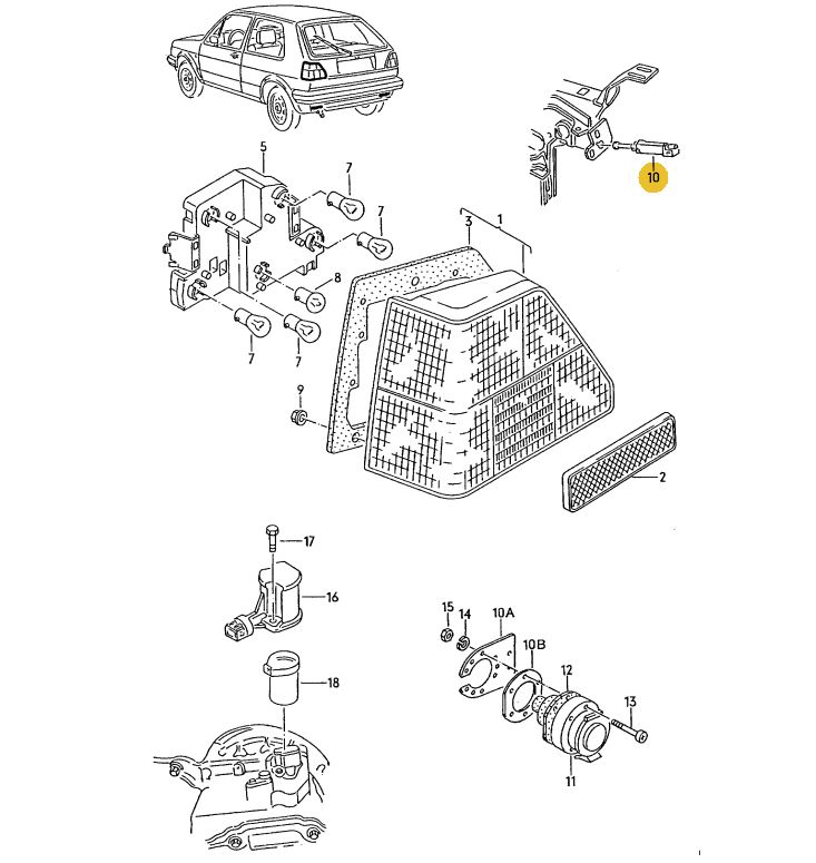 【純正品】 ブレーキランプスイッチ T4/Golf等 | VWパーツ/VWアクセサリー,T4ヴァナゴン/ユーロバン,電装・エアコン,電装,リレー・ハーネス・スイッチ関係 | VWパーツ ...