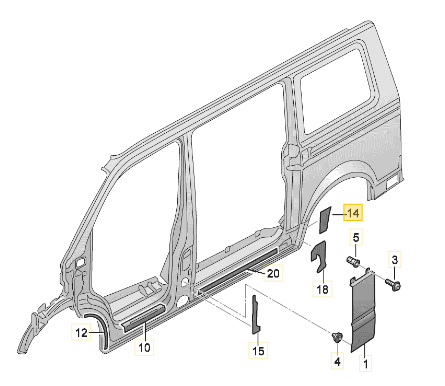 【純正品】 プロテクトフィルム 「左側」 （ストーンガードフィルム） T5/T6/T6.1（03年～） | VWパーツ/VWアクセサリー,T5・T6・T6.1 トランスポーター/カラベル ...