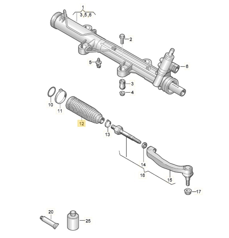 SPIDAN タイロッドブーツ（バンド付）T5/T6（03～19年） | VWパーツ/VWアクセサリー,T5・T6・T6.1・T7 トランス ...