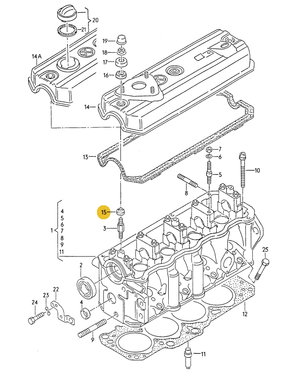 【純正品】 タペットカバーシーリングワッシャー T4 VANAGON(ヴァナゴン)（91～04年） | VWパーツ/VWアクセサリー,T4ヴァ ...