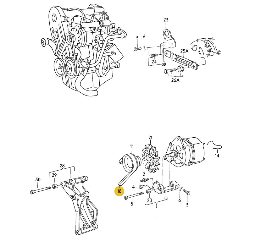 CONTITECH ベルト 「オルタネーター」 Golf2（82～92年） | VWパーツ/VWアクセサリー,ゴルフシリーズ/カブリオレ （Mk1.2～）,エンジンパーツ,ベルト関係 | VW ...