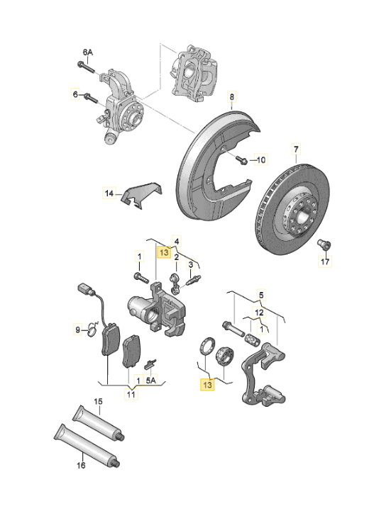 【取寄商品】TRW リアキャリパーシールキット T5/T6/T6.1 | すべての商品 | VWパーツ&アウトドア | GAKUYAオンラインショップ