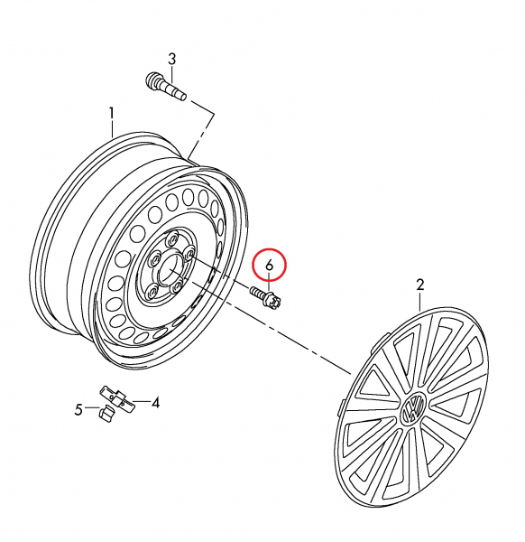 【純正品】 ホイールボルト T5/T6/T6.1 | VWパーツ/VWアクセサリー,T5・T6・T6.1・T7 トランスポーター/カラベル ...