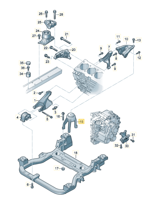 【純正品】 エンジンマウント 「リア側」 T5/T6（04～19年） | VWパーツ/VWアクセサリー,T5・T6・T6.1・T7 トランスポーター/カラベル/カリフォルニア,エンジンパーツ ...