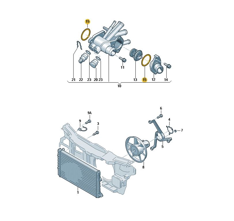 【純正品】 サーモスタットカバーオーリング Golf （95～99年） | VWパーツ/VWアクセサリー,ゴルフシリーズ/カブリオレ （Mk1 ...