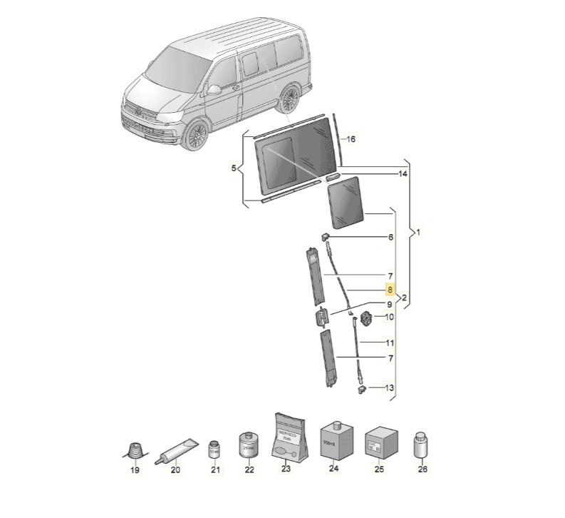 【純正品】 オペレーティングロッド 「下側」 T5/T6/T6.1 （12年～） | VWパーツ/VWアクセサリー,T5・T6・T6.1・T7 トランスポーター/カラベル/カリフォルニア,内装 ...