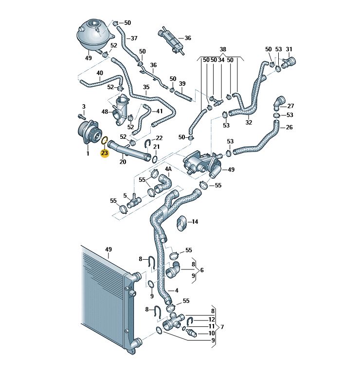 【純正品】 クーラントパイプオーリング Golf （09～14年） | VWパーツ/VWアクセサリー,ゴルフシリーズ/カブリオレ （Mk1.2 ...
