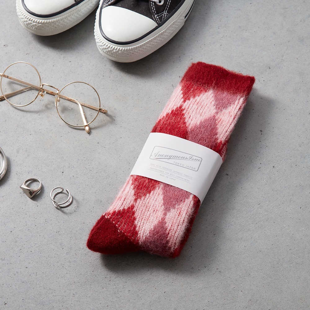 ナッピングダイヤJQクルー | Anonymousism,レッグウェア,ソックス・靴下,MEN | JUGLANS