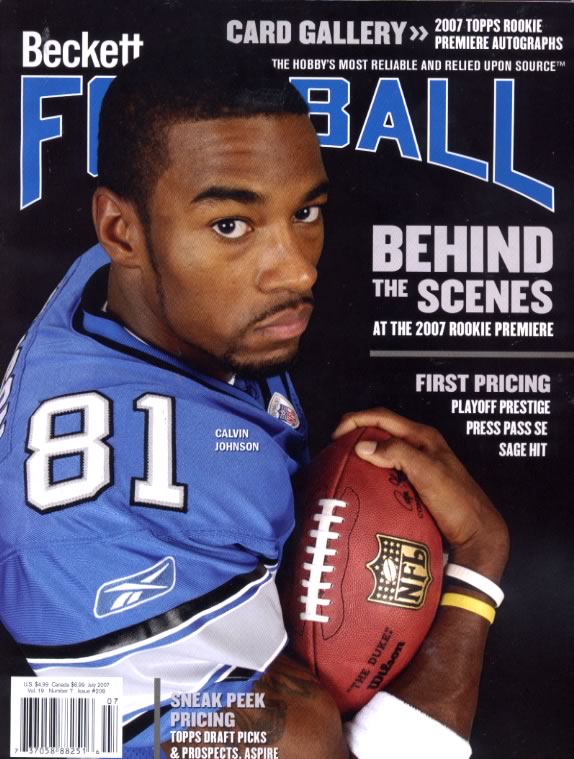 BECKETT FOOTBALL #208 JULY 2007