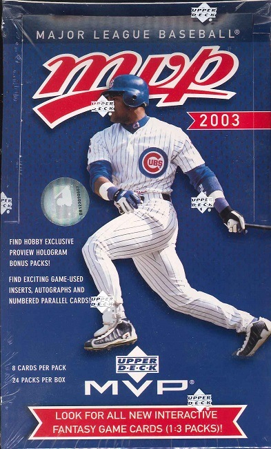 2003 UPPER DECK MVP BASEBALL HOBBY BOX