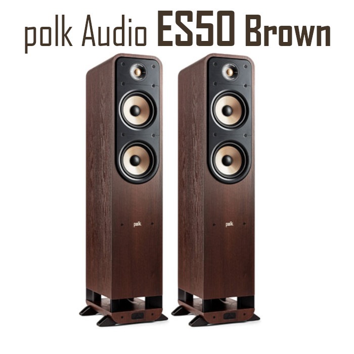 Polk Audio ES50 ブラウン ペア トールボーイスピーカー Signature Elite Series ES50BRN ...