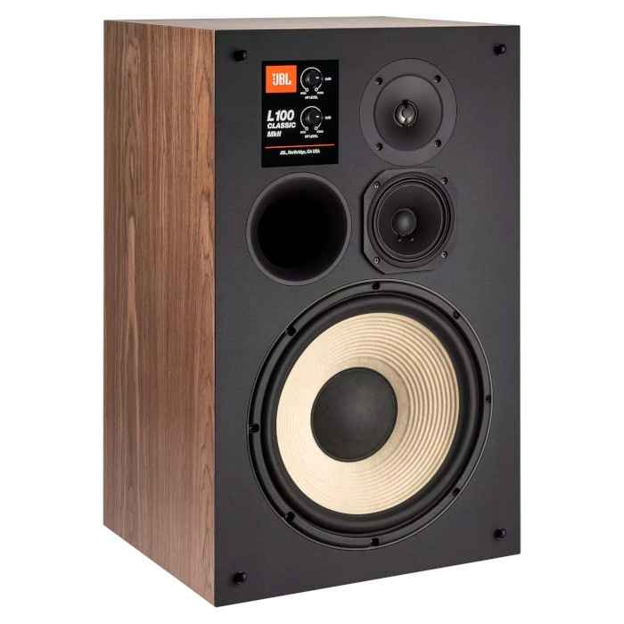 JBL L100 Classic MK2 ダークブルー/BLU 1台 3ウェイ・ブックシェルフ型スピーカー JBLL100MK2BLU ...