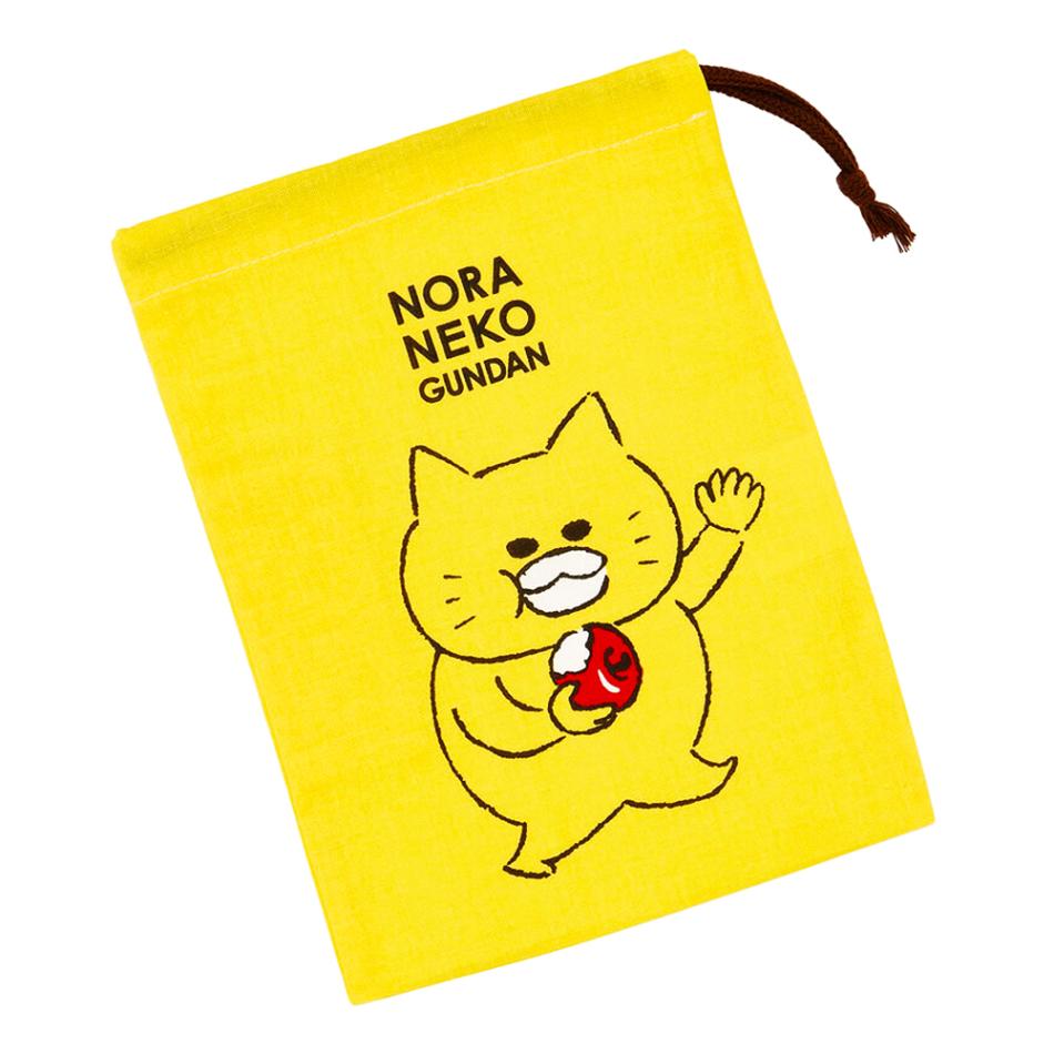 コップ袋 コップ入れ 巾着袋 ノラネコぐんだん SKATER スケーター 子供 こども キッズ 男の子 歯ブラシホルダー付 サイズ210×150mm 640117-KB62 メ