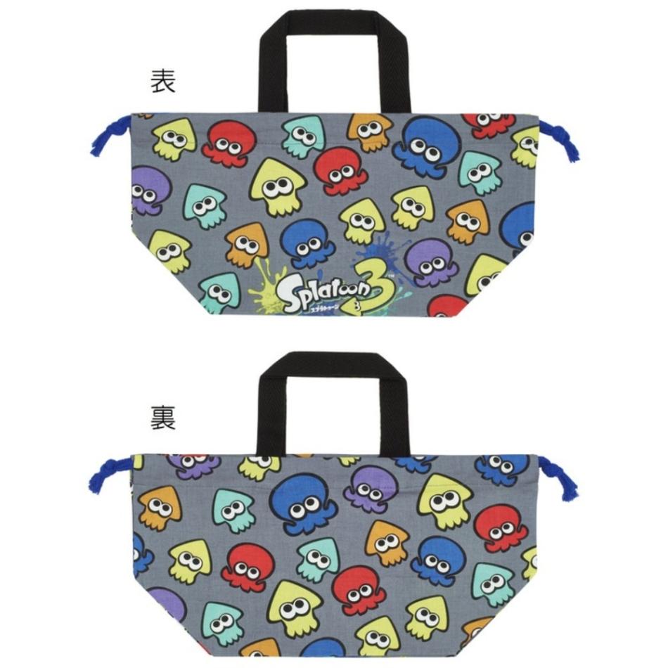 ランチ巾着 お弁当巾着 お弁当袋 スプラトゥーン 3 任天堂 nintendo SKATER スケーター 子供 こども キッズ サイズ290×165×マチ120mm 621956-KB7 メ