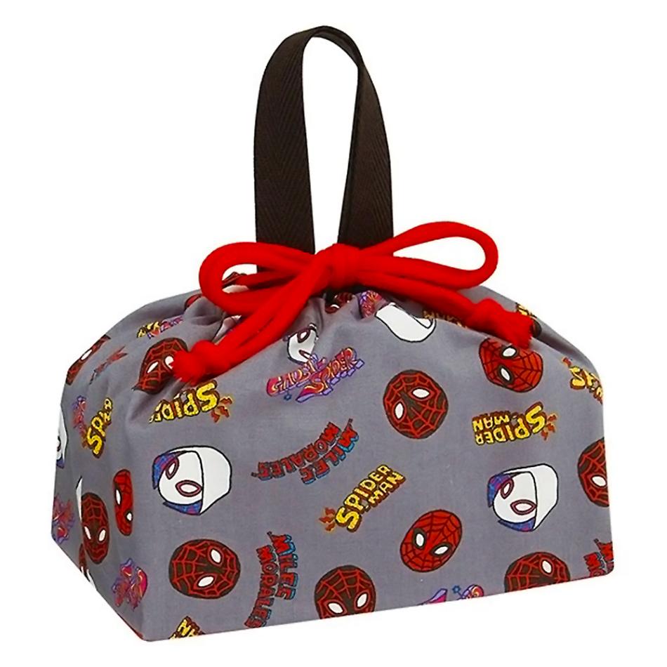 ランチ巾着 お弁当巾着 お弁当袋 スパイダーマン POP COMICS SKATER スケーター 子供 キッズ サイズ290×165×マチ120mm 665950-KB7 メ