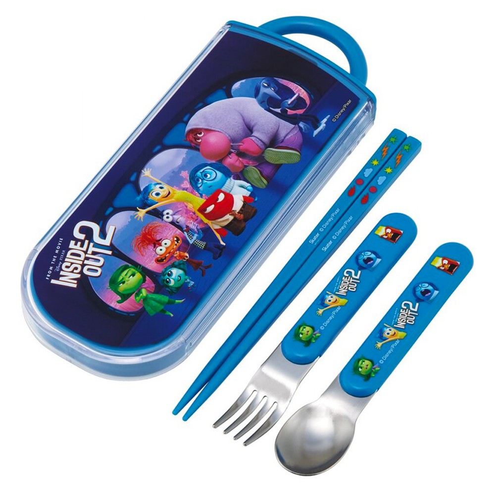 弁当用箸 トリオセット インサイドヘッド2 INSIDE OUT SKATER スケーター 子供 箸16.5cm/スプーン・フォーク13cm ...
