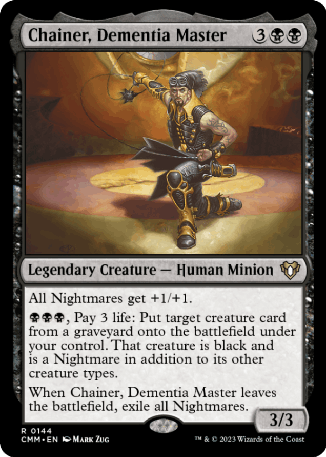 【EN】 狂気を操る者チェイナー/Chainer, Dementia Master 【CMM】【黒/R】 | 統率者マスターズ,レア ...