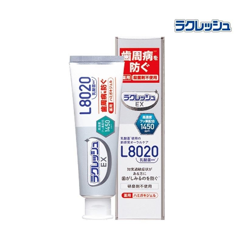 ラクレッシュEX 薬用ハミガキジェル 80g 高濃度フッ素1450ppm配合 低発泡処方 約110回分 アップルミント風味 (1回 小豆大 約0.7g) | 日用品 美容 健康食品,口腔ケア ...
