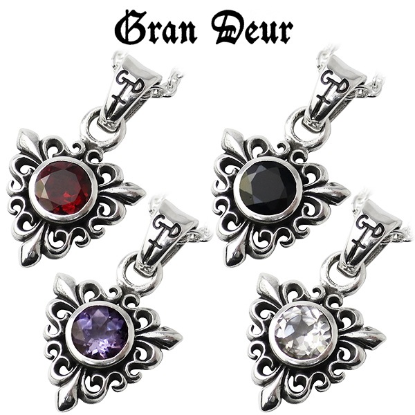 GRAN DEUR トライアングル トリニティ ストーン シルバーネックレス シルバー925 銀 ネックレス ペンダント メンズネックレス|大人のための上質なシルバーアクセサリー通販｜新宿銀の蔵