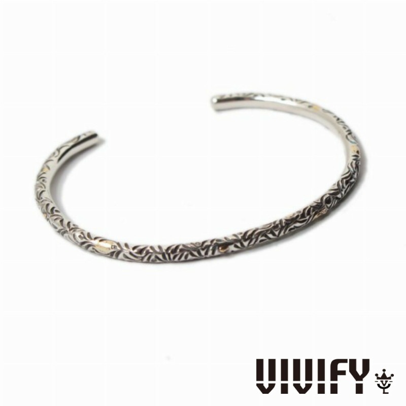 VIVIFY ビビファイ アクセサリー ブレスレット バングル シルバー ゴールド Full アラベスク Bangle w Gold 3mmbody|大人のための上質なシルバーアクセサリー通販 ...