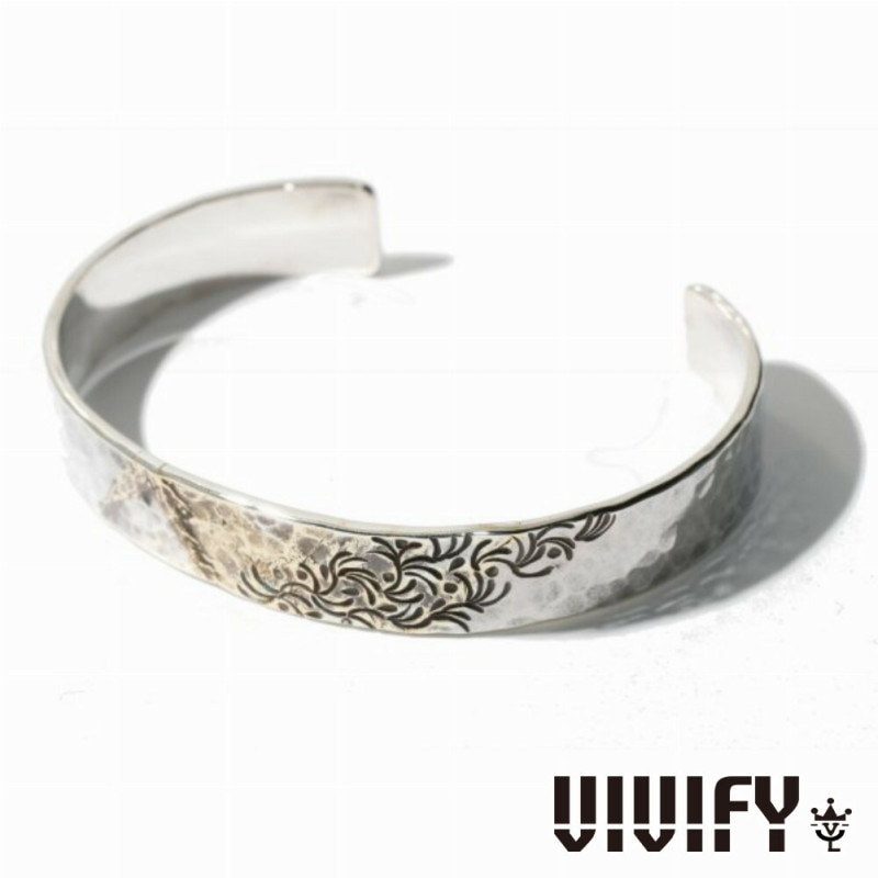 VIVIFY ビビファイ アクセサリー ブレスレット バングル シルバー ゴールド Gold Patch Bangle アラベスク|大人のための上質なシルバーアクセサリー通販｜新宿銀の蔵