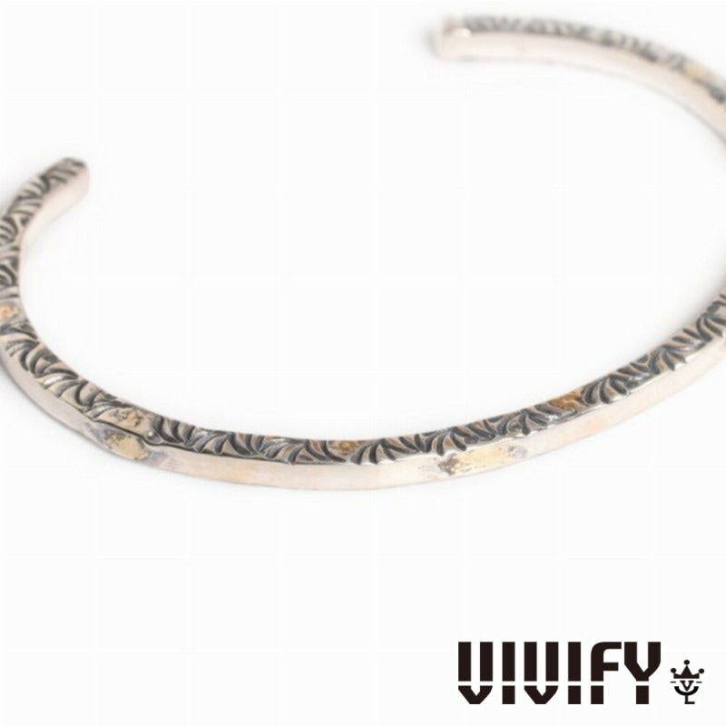VIVIFY ビビファイ アクセサリー ブレスレット バングル シルバー ゴールド サイドアラベスク Bangle 3mm body w Gold|大人のための上質なシルバーアクセサリー通販 ...