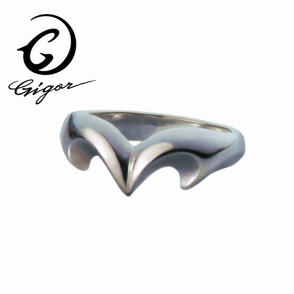 GIGOR ジゴロウ ティアラリング FIENAL series フィーナルシリーズ クラウン 王冠 ハート シンプル キレイめ スマート 細身 細い 華奢 シルバー925 シルバー ...