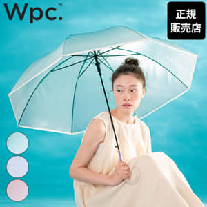 Wpc. 傘 雨傘 コスメティックアンブレラ ビニール傘 長傘 長雨傘 レディース 61cm ジャンプ傘 グラデーション パステルカラー 無地 シンプル おしゃれ かわいい インスタ映え ...