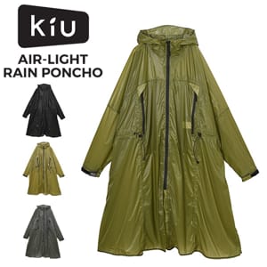 キウ KiU エアライトレインポンチョ レインコート 耐水 防水 撥水アウトドア レインウェア リフレクター 自転車 雨具 レディース メンズ ユニセックス Wpc. K406 ★ | KiU ...