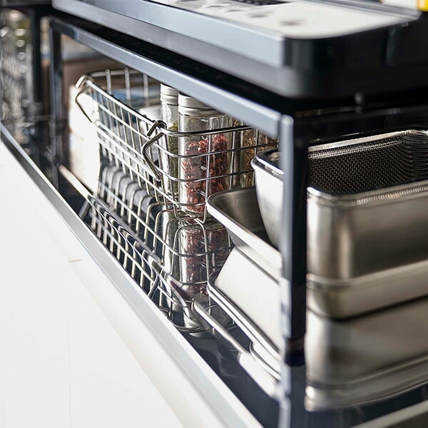 棚付きIHクッキングヒーターラック タワー 山崎実業 tower コンロラック IHコンロ ラック ih コンロ 台 IHクッキングヒーター 2口 置台 キッチン収納 レンジテーブル キッチン ...