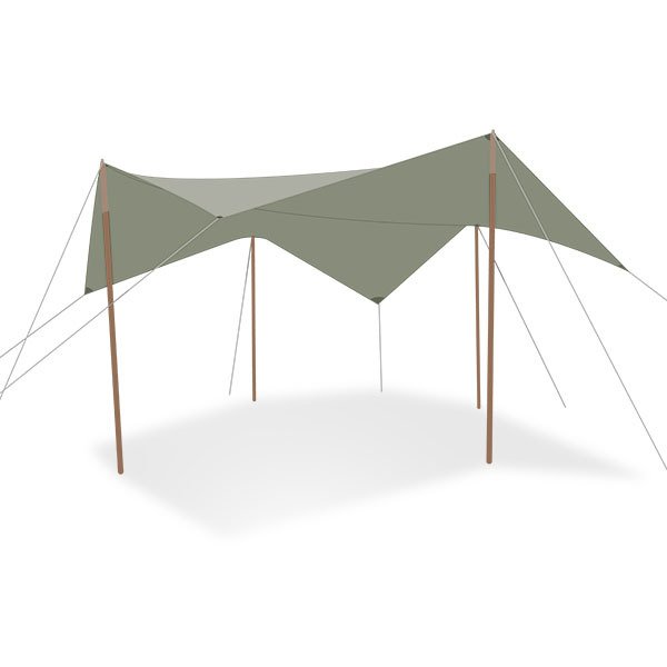 タトンカ Tatonka タープ Tarp 2 TC 285×300cm ポリコットン 撥水 遮光 2466 サンドベージュ Sand Beige 321 キャンプ アウトドア テント ★ ...