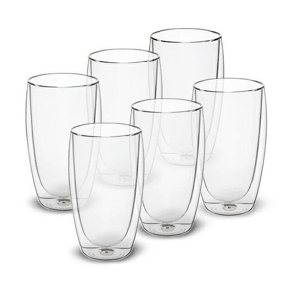 【訳あり】 ボダム Bodum グラス パヴィーナ ダブルウォールグラス 450mL 6個セット 4560-10-12 PAVINA 二重構造 耐熱 保温 Double Wall Glass ...