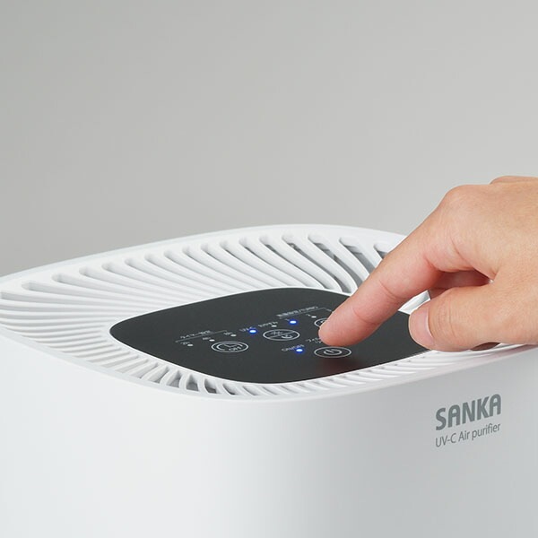 サンカ SANKA UV-C 除菌 空気清浄機 7畳用 SAP-1200 ホワイト 小型 除菌ランプ 脱臭 花粉 ホコリ ウイルス対策 コンパクト 寝室 シンプル ★ | SANKA サンカ ...