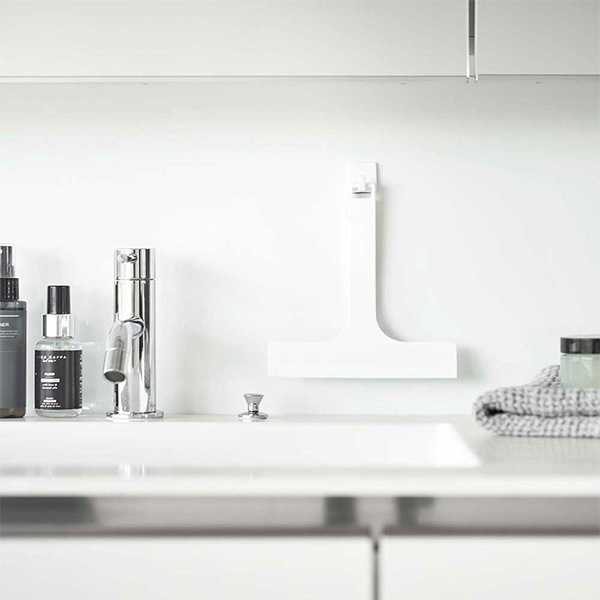 マグネット水切りワイパー タワー S 山崎実業 tower ホワイト ブラック 7301 7302 スクイージー スキージー シリコン シリコーン ハンディ タワーシリーズ yamazaki ...