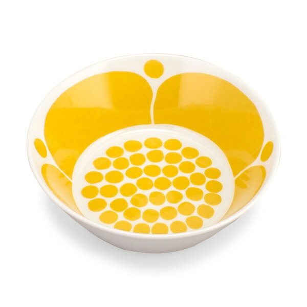 アラビア Arabia ボウル 17cm 2点セット ペア スンヌンタイ 皿 食器 磁器 1028203 Sunnuntai Plate Deep Yellow/White おしゃれ 北欧 ...
