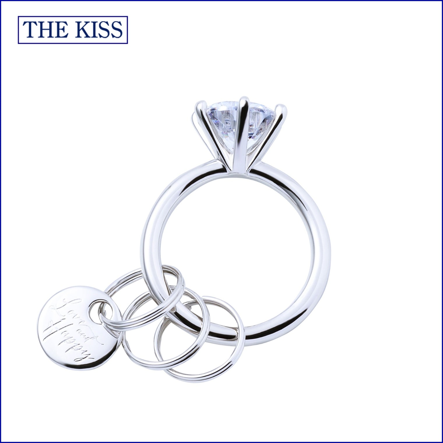 【THE KISS】キーリング KISS-KEYRING01-SV |GIV ギヴ：人気のキャラクターアクセサリー・グッズ を集めたセレクトショップ