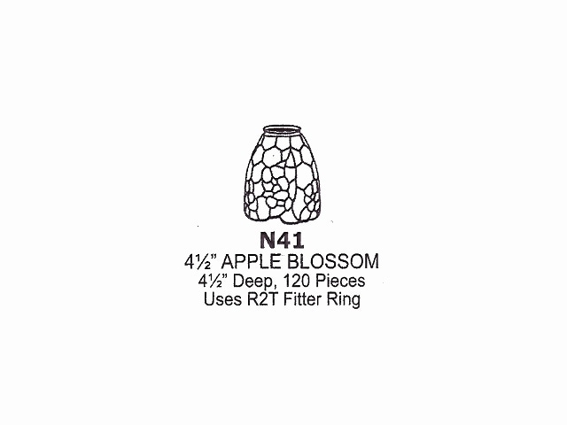 ランプモールド_オデッセイ_N41_Apple Blossom(アップルブロッサム)_120ピース_4.5インチ ｜ステンドグラスのスタジオヤマノ