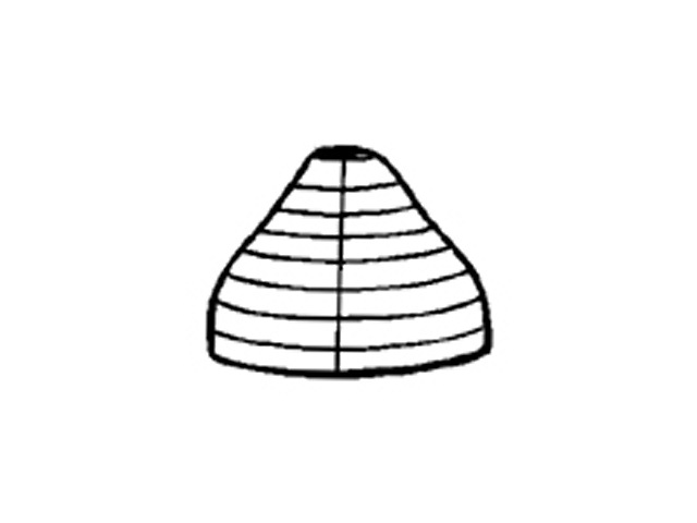 ランプモールド_ワーデン_B07P_B7 Bell Full Lamp Form_7インチ ｜ステンドグラスのスタジオヤマノ